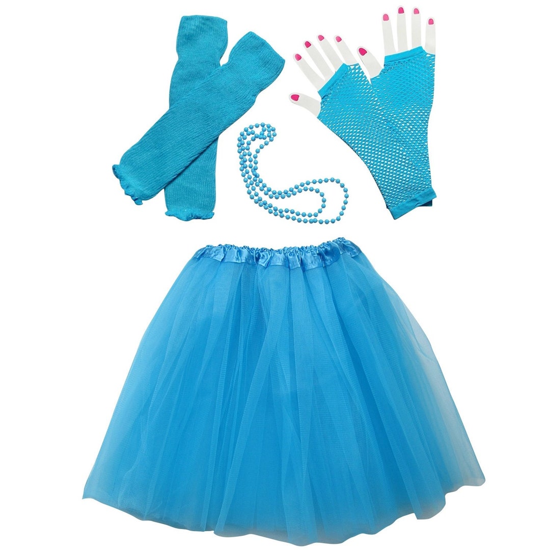 Boutique 80's Blue Tutu Costume for Kids or Adults - Etsy