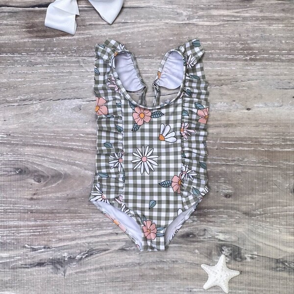 Ruffle Bathing Suit - Etsy