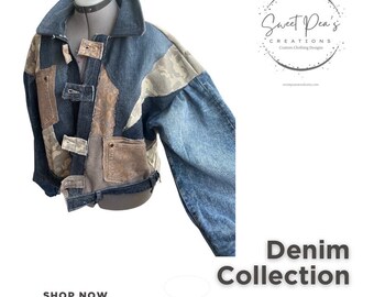 Upcycled, Recycled Denim Vest With Multi-color Appliqué Chicos Size 3 ...