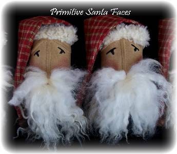 Primitive Santa Ornaments E Pattern - Etsy