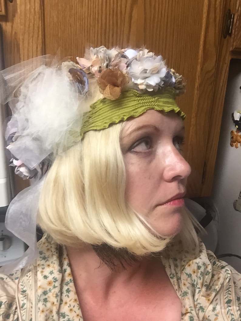 Flo- Floral Flapper Hat, Prohibition Bands - Etsy