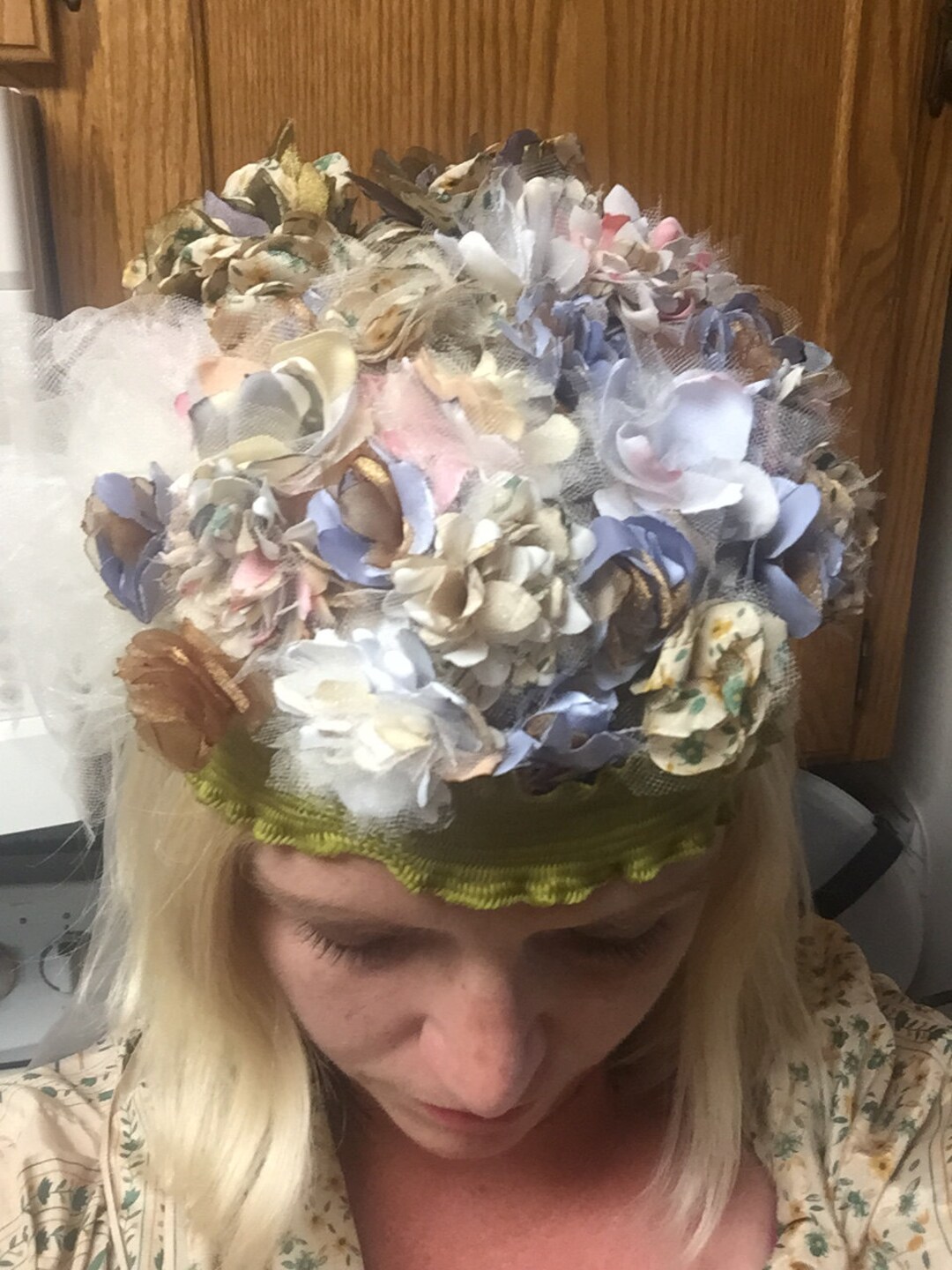 Flo- Floral Flapper Hat, Prohibition Bands - Etsy