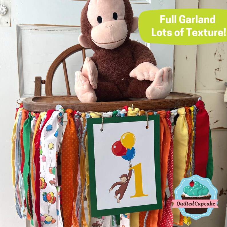 Curious George High Chair Banner / Curious George Birthday Party ...