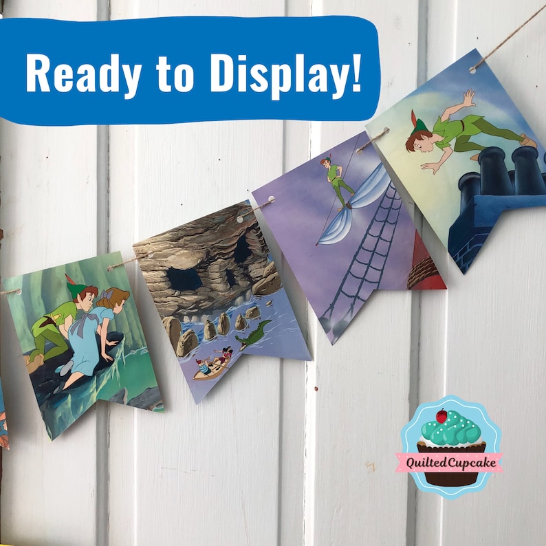 Peter Pan Party Banner / Peter Pan Disney Story Book Page - Etsy