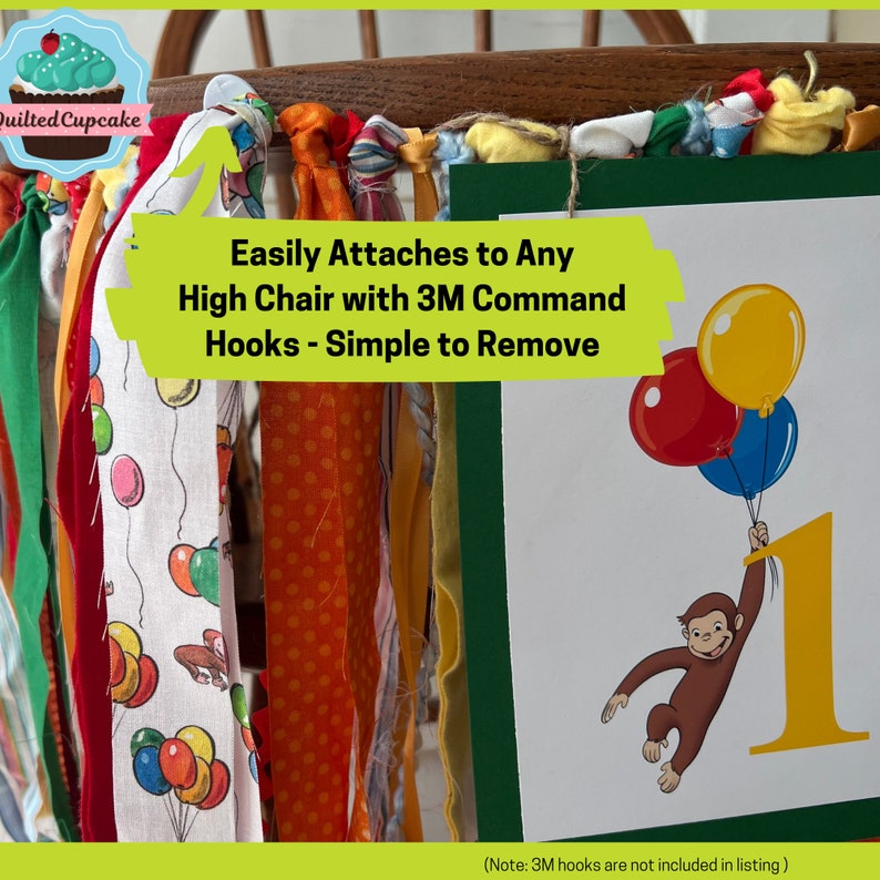 Curious George High Chair Banner / Curious George Birthday Party ...