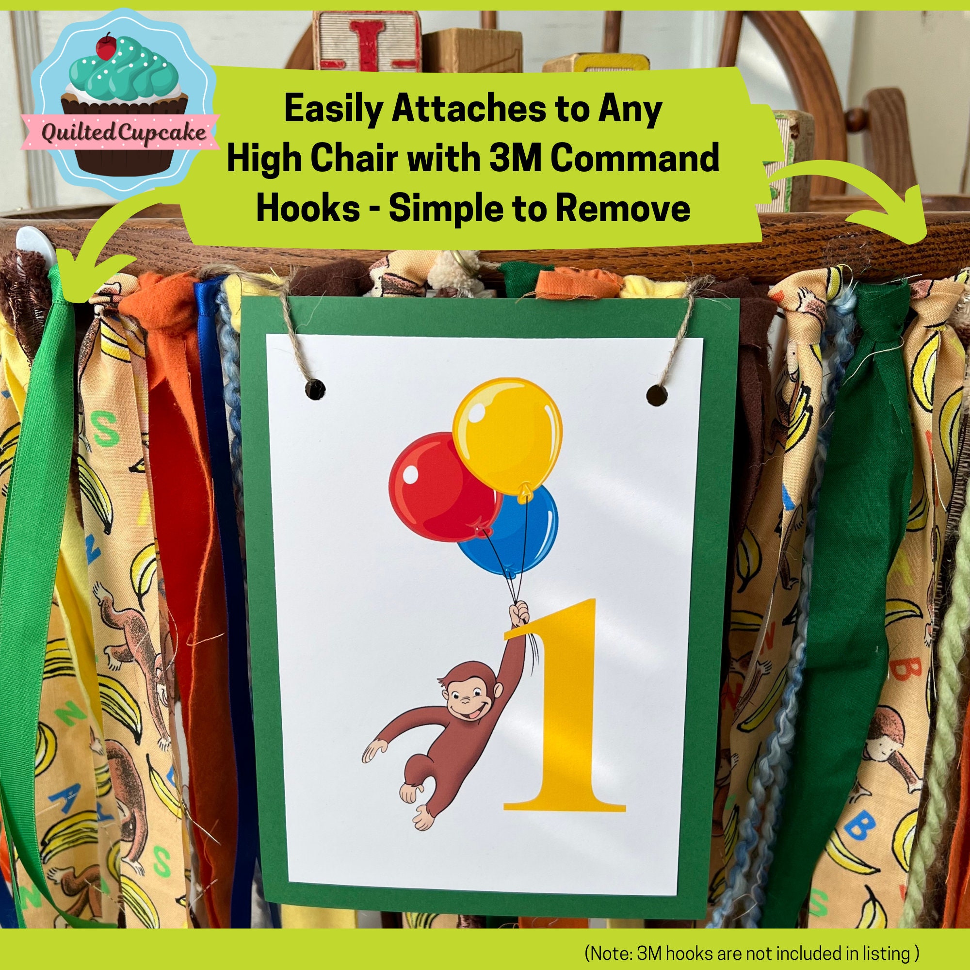 Curious George High Chair Banner / Curious George Birthday | Etsy