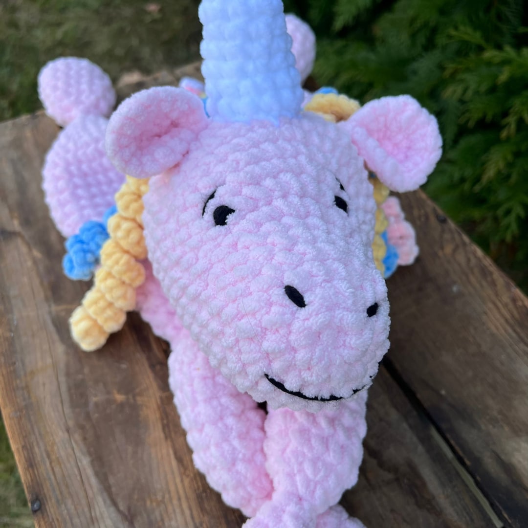 Pink Unicorn Stuffie Toy Handmade Unicorn Plush. Soft & - Etsy