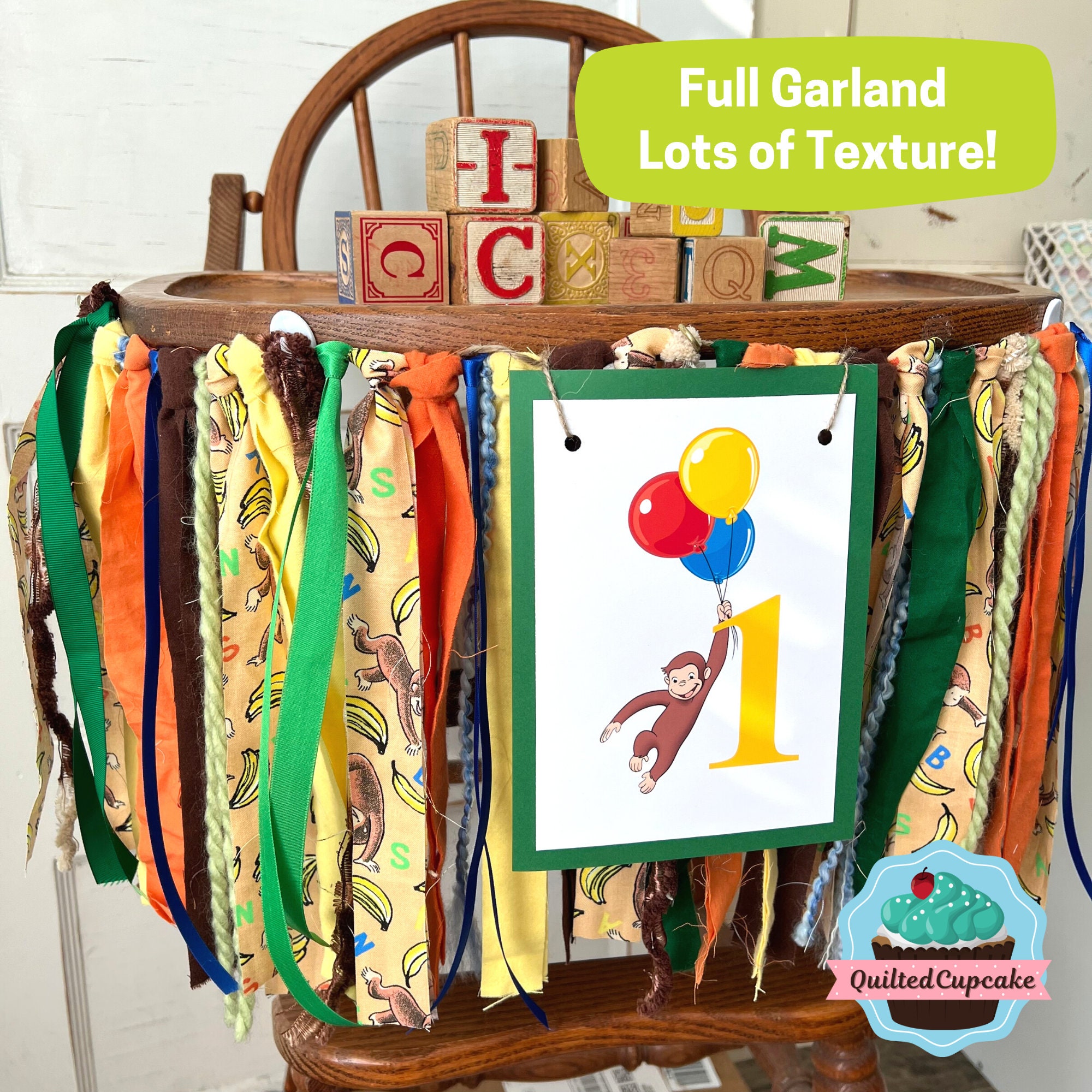 Curious George High Chair Banner / Curious George Birthday | Etsy