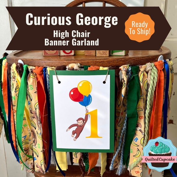 Curious George High Chair Banner / Curious George Birthday Party ...