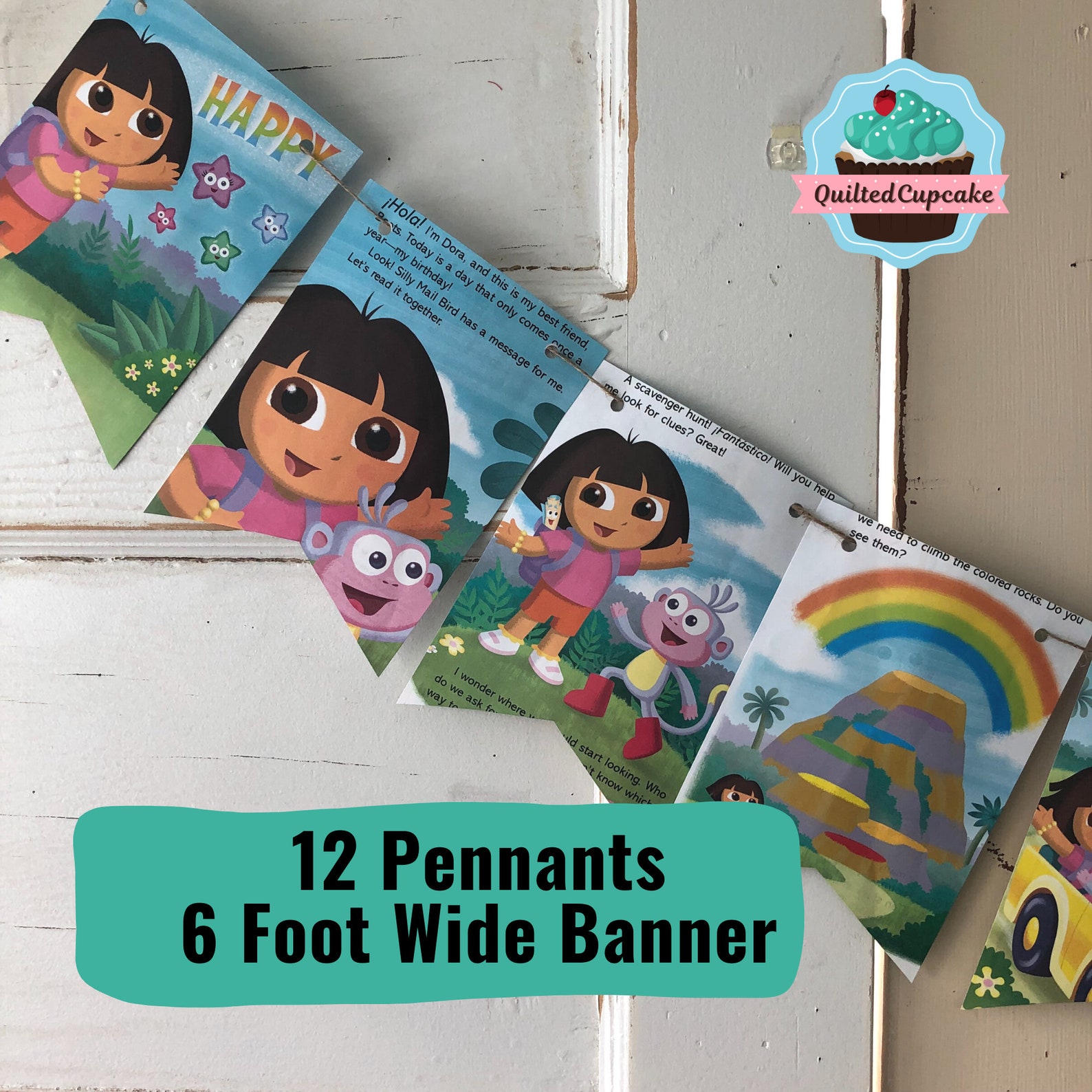 Dora Book Page Banner / Dora the Explorer Story Book Page | Etsy