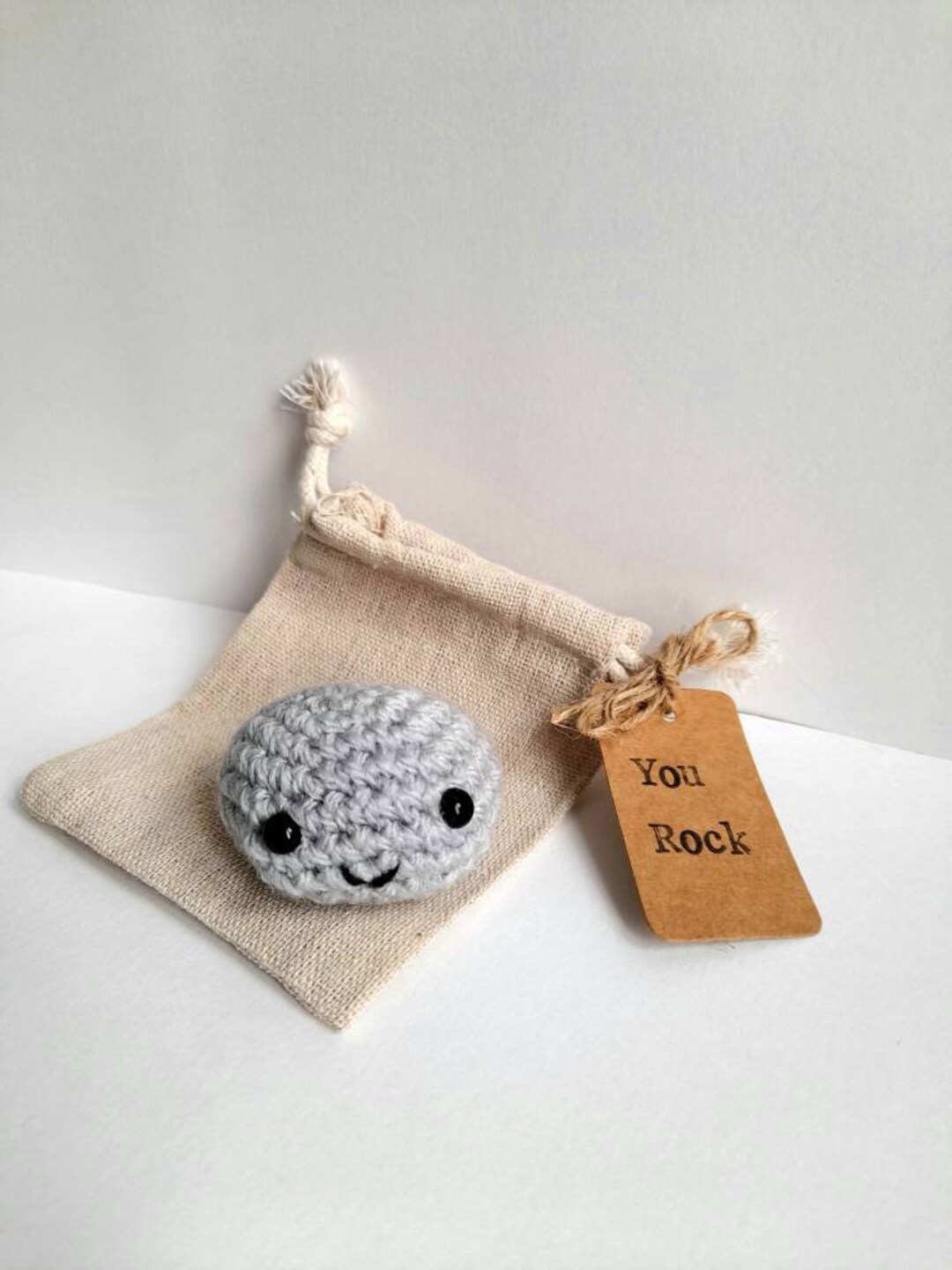 Crochet Rock You Rock Gift You're My Rock Plush No Fuss Rock Pet Funny ...