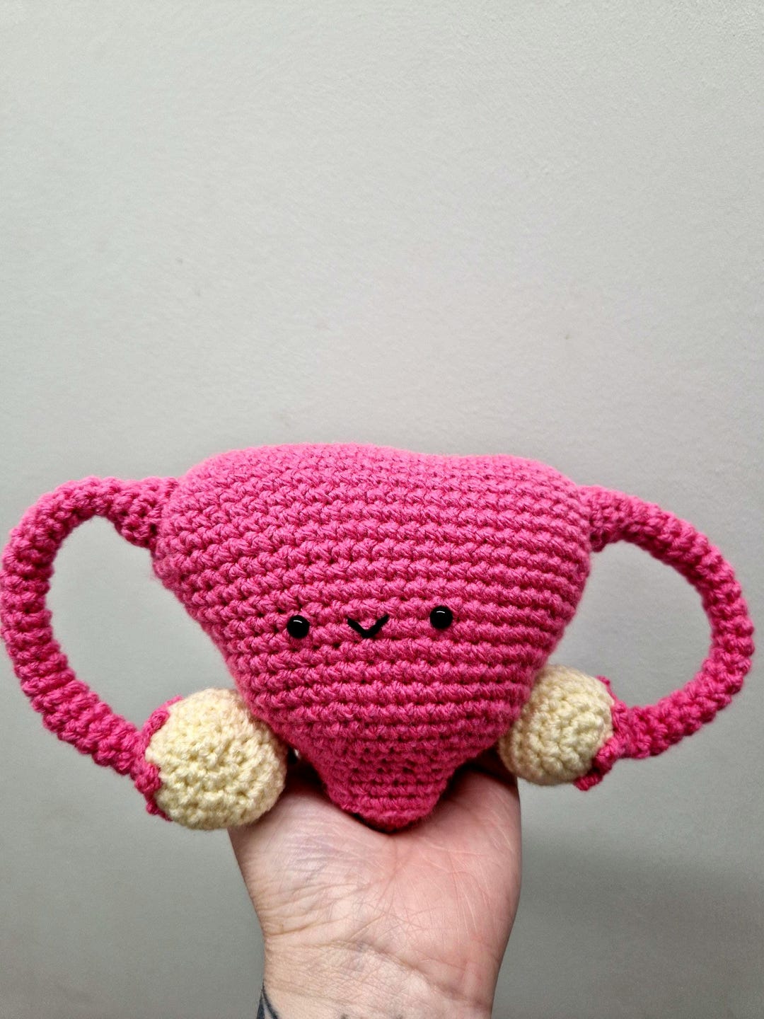 Crochet Uterus Plush | Stuffed Uterus | Anatomical Womb | Organ ...