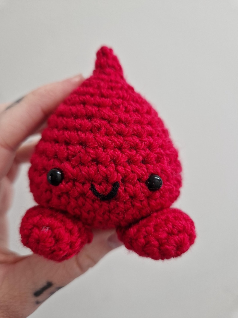 Blood Drop | Blood Donor Gift | Crochet Blood Drop | Blood Transfusion ...