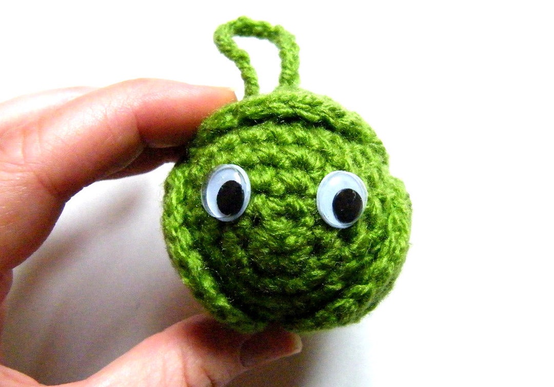 Brussels Sprout Christmas Tree Decoration Crochet Sprout Tree Ornament ...