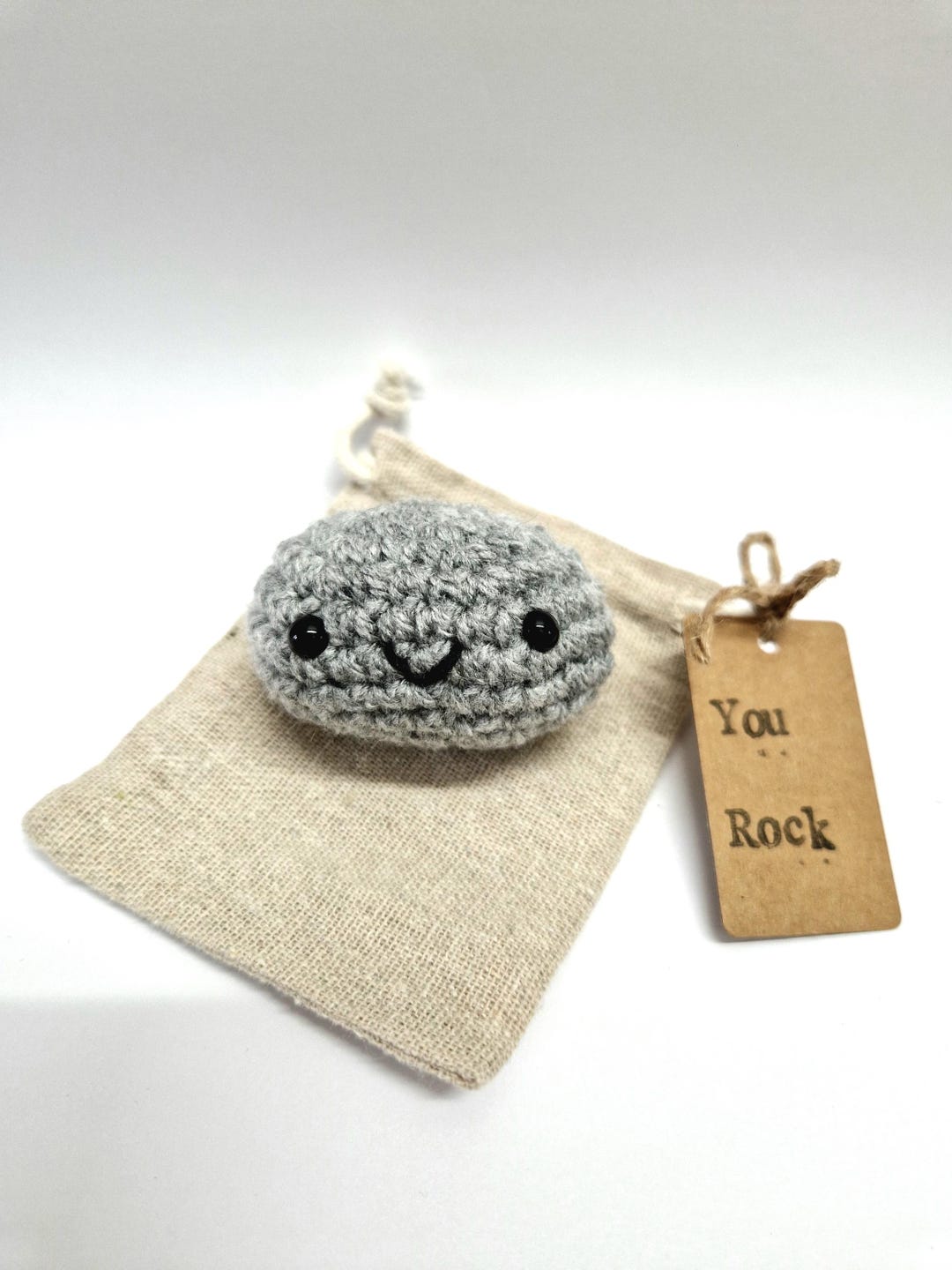 Crochet Rock You Rock Gift You're My Rock Plush No Fuss Rock Pet Funny ...