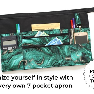 Apron Pattern Pdf, Two Zipper Pocket Craft Show Apron, Market Apron ...