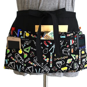 Teacher Apron With Pockets for STEM Science, Maths, Chemistry Teacher ...