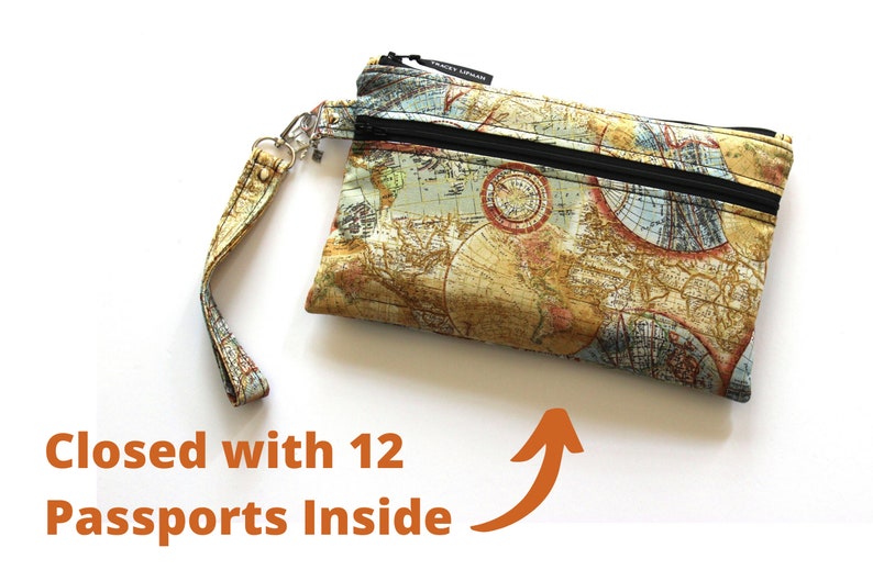 Travel Zipper Pouch Family Passport Holder for 4 6 8 - Etsy