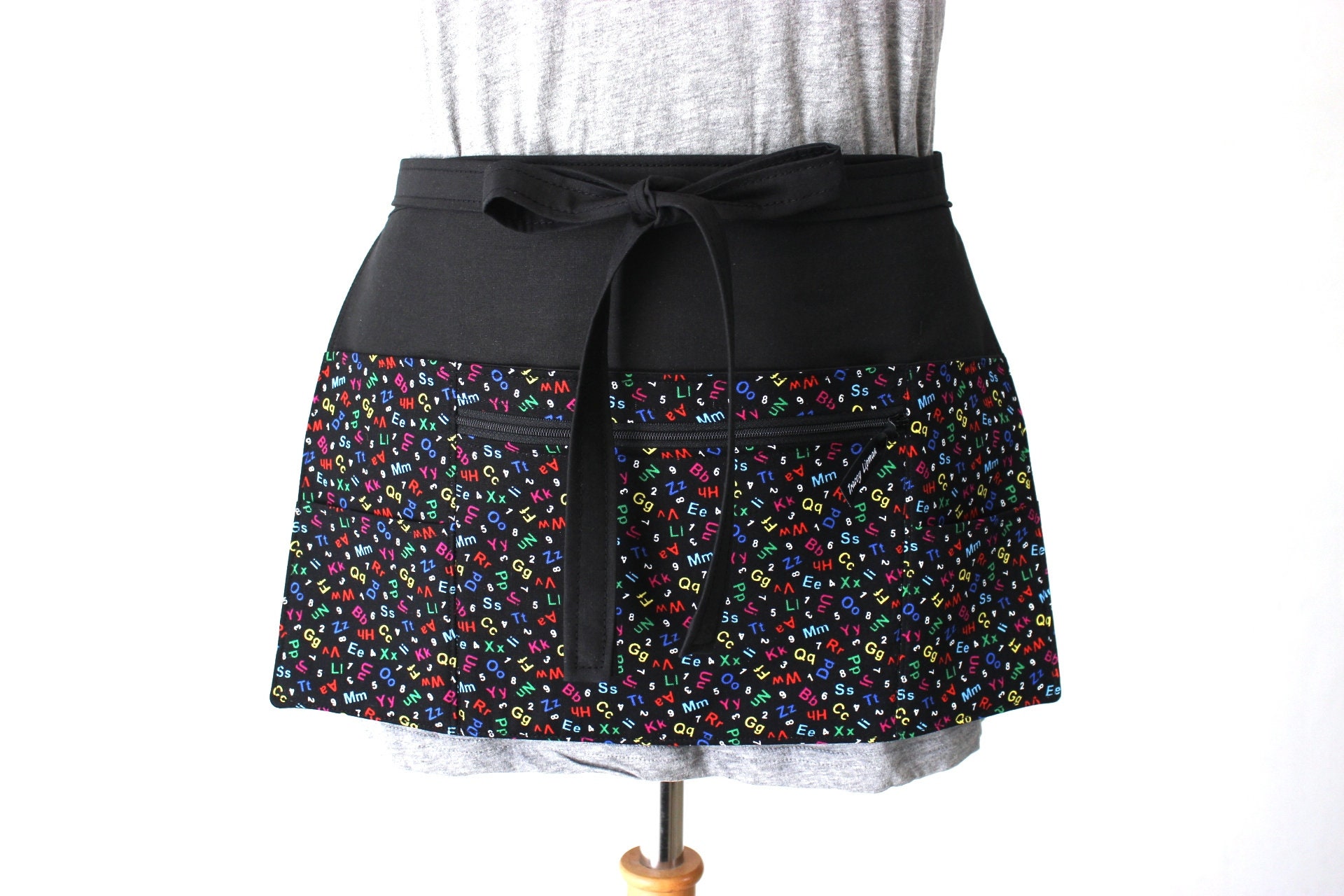 Alphabet teacher apron for English teacher appreciation gift | Etsy