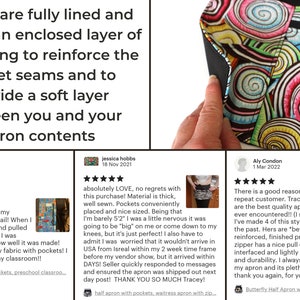 Teacher Apron With Pockets for STEM Science, Maths, Chemistry Teacher ...