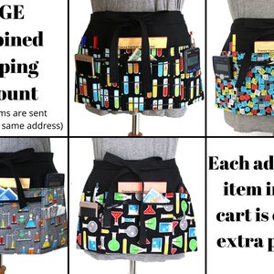 Teacher Apron With Pockets for STEM Science, Maths, Chemistry Teacher ...