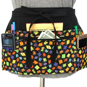 Alphabet Teacher Apron With Pockets, Preschool Teacher Organizer Apron ...