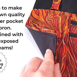 Apron Pattern Pdf, Two Zipper Pocket Craft Show Apron, Market Apron ...