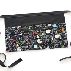 Math Teacher Apron With Pockets, Mathematics Half Apron With Zipper ...