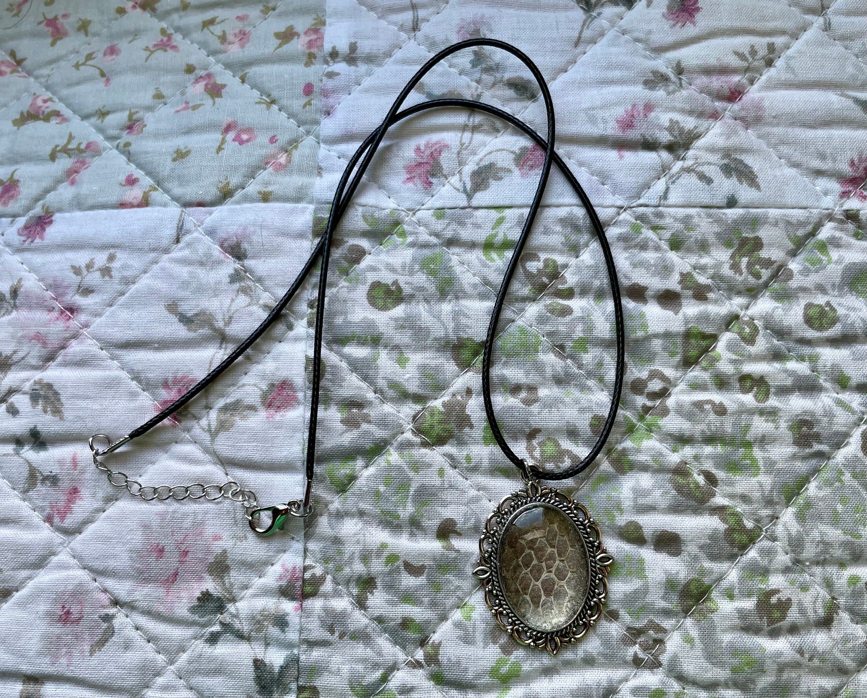 Oval Snake Shed Pendants - Etsy