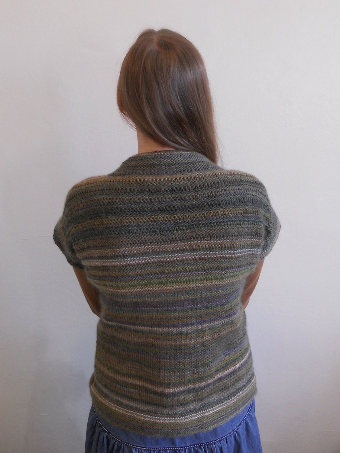 Knitting Pattern PDF - Mossy Drop-shoulder Jacket for Women - Etsy