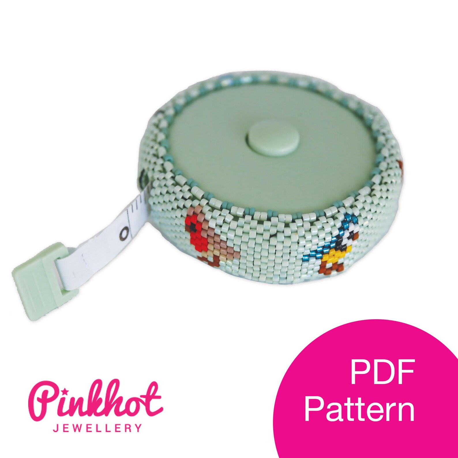 Heritage Birds Tape Measure Pattern (PDF) | Peyote | Beading PDF ...