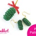 Beaded Christmas Pickle Ornament and Earrings Pattern (PDF) | Peyote ...