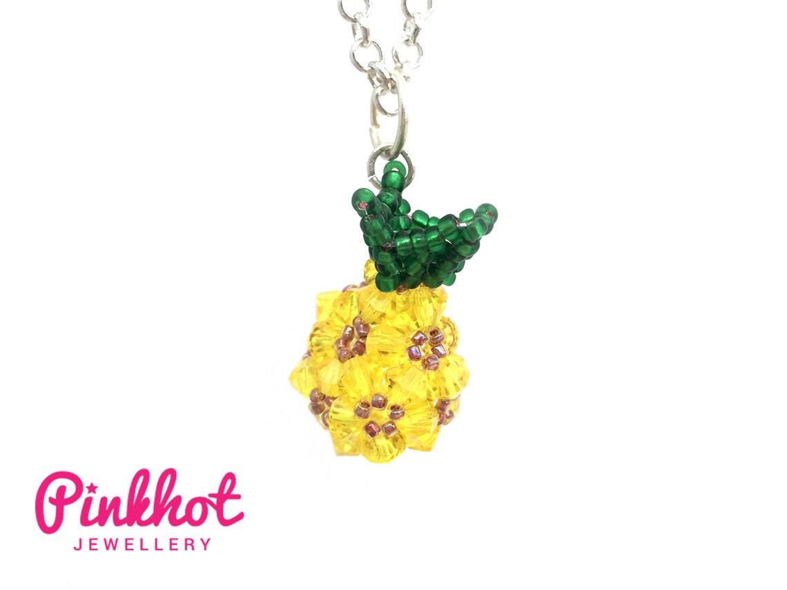Fruit Punch PDF Pattern | Beaded Pineapple, Lemon, Strawberry & Orange ...