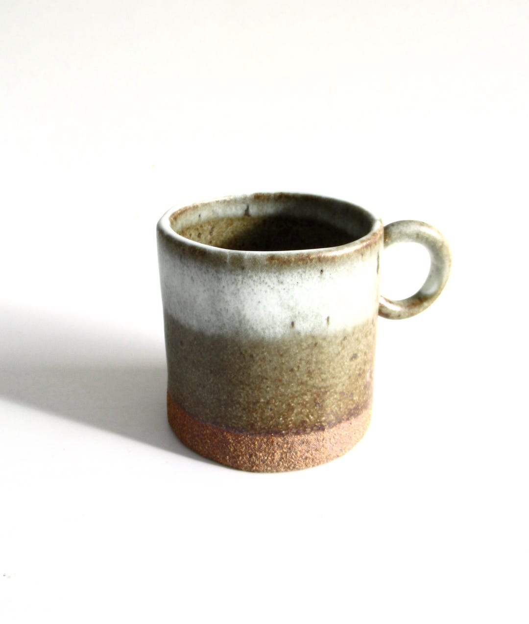 Handmade Minimalist Stoneware Rustic Cup ... Petite Demitasse Hand ...