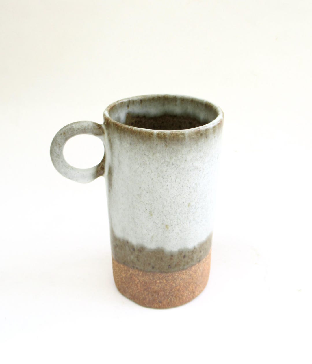 Handmade Rustic Cup ... Hand Built Ceramic Mug ... Pottery Latte Cup ...