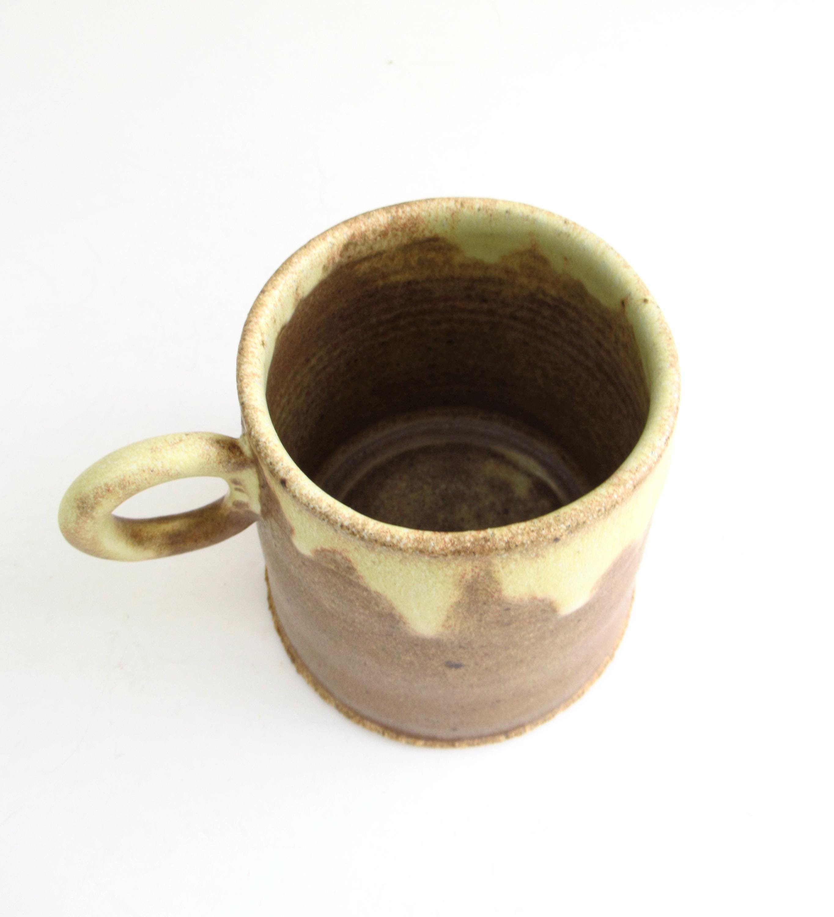 Hand Thrown Rustic Stoneware Cup ...hand Made Pottery Mug ... Mid ...