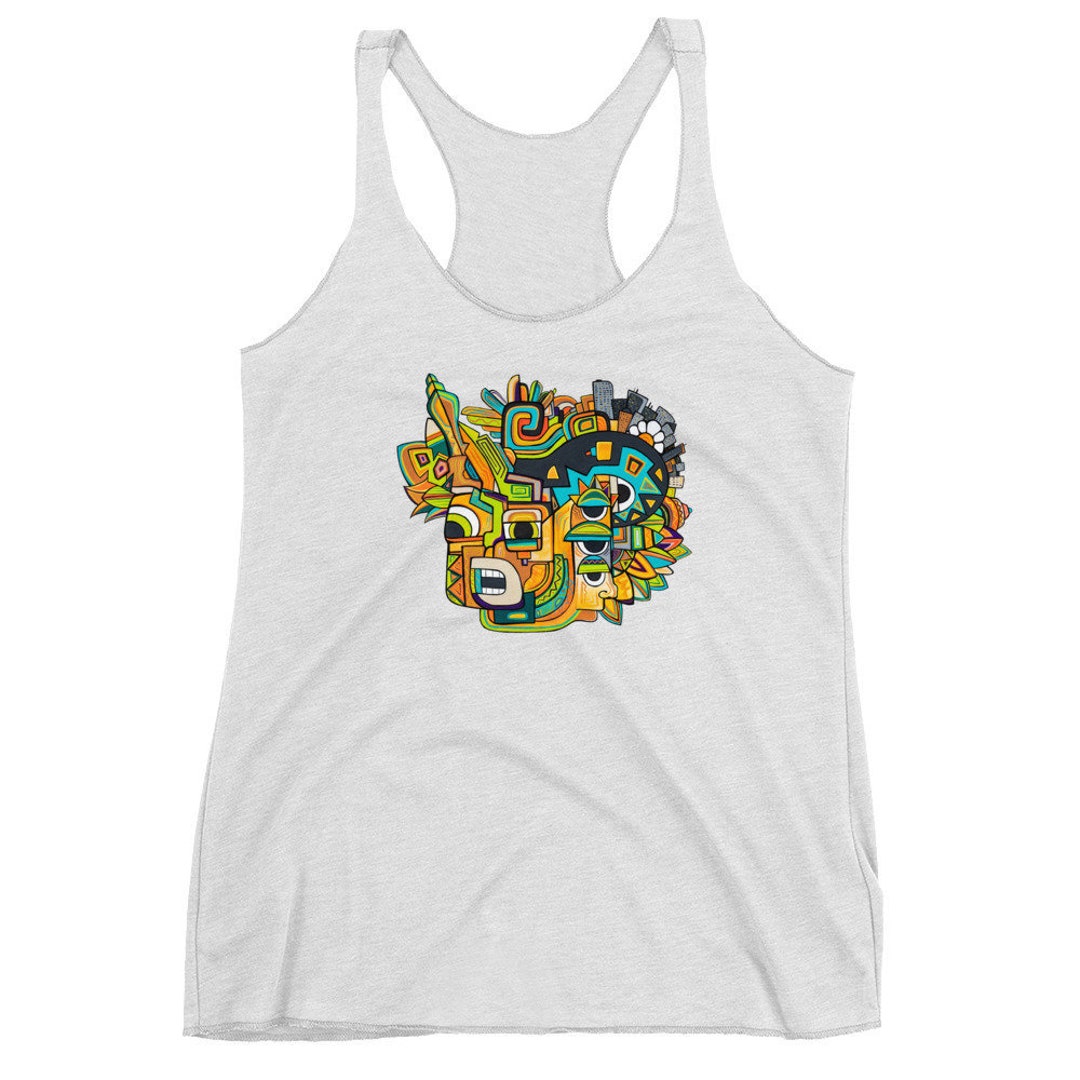 Scatterbrain by Mr. Mizu on Women's Racer-back Tank Top Shirt - Etsy