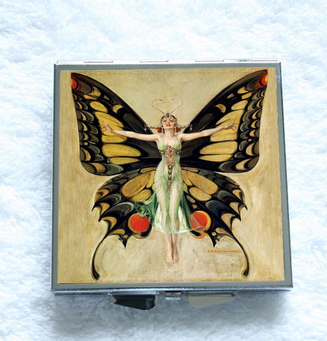 CP001 - Compact Mirror - the Flapper (illustration by F.X. Leyendecker ...