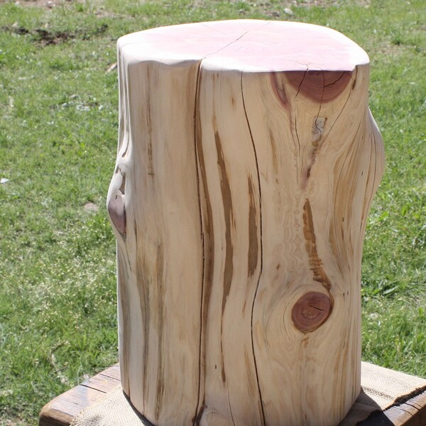 Log End Table - Etsy