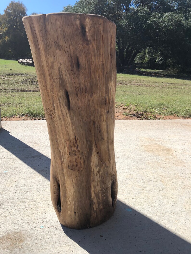 Cedar Stump Table Base End or Side Table 28 tall 3 | Etsy