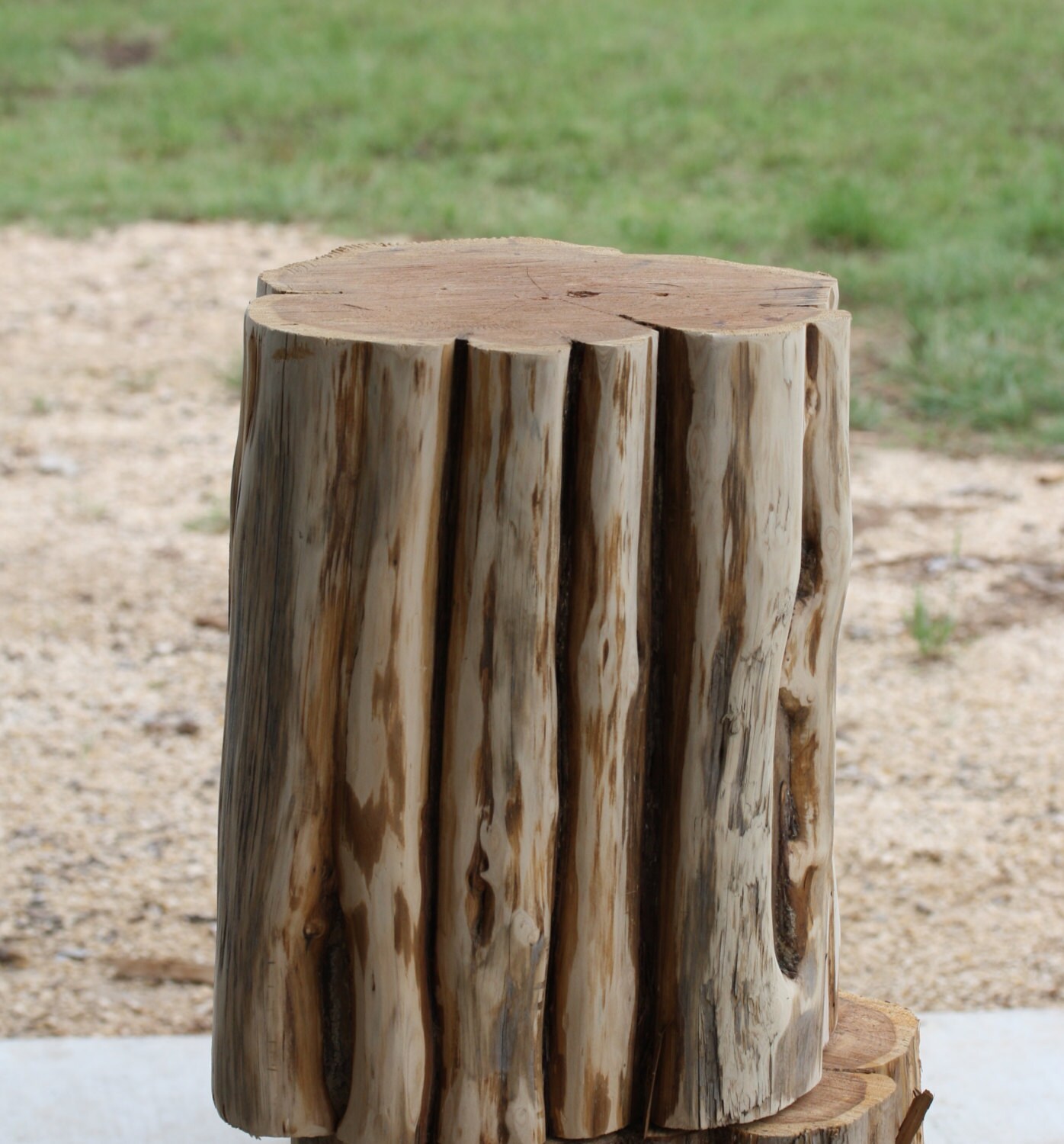 Tree Stump End Table bedside table side table seat rustic | Etsy