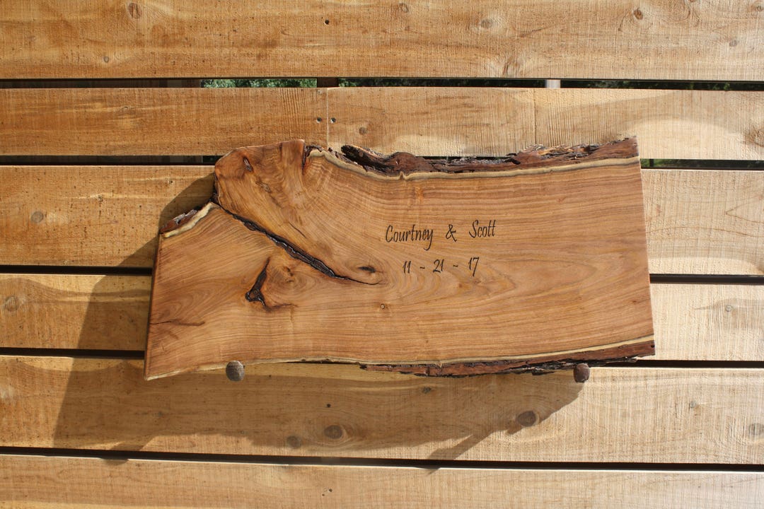Engraved Live Edge Wedding Signing Boards Alternative Wedding - Etsy