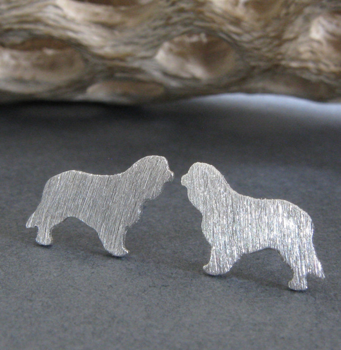 Cavalier King Charles Spaniel Dog Stud Earrings Handmade in Sterling ...