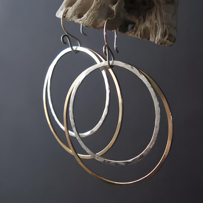 Dangle Hoop - Etsy