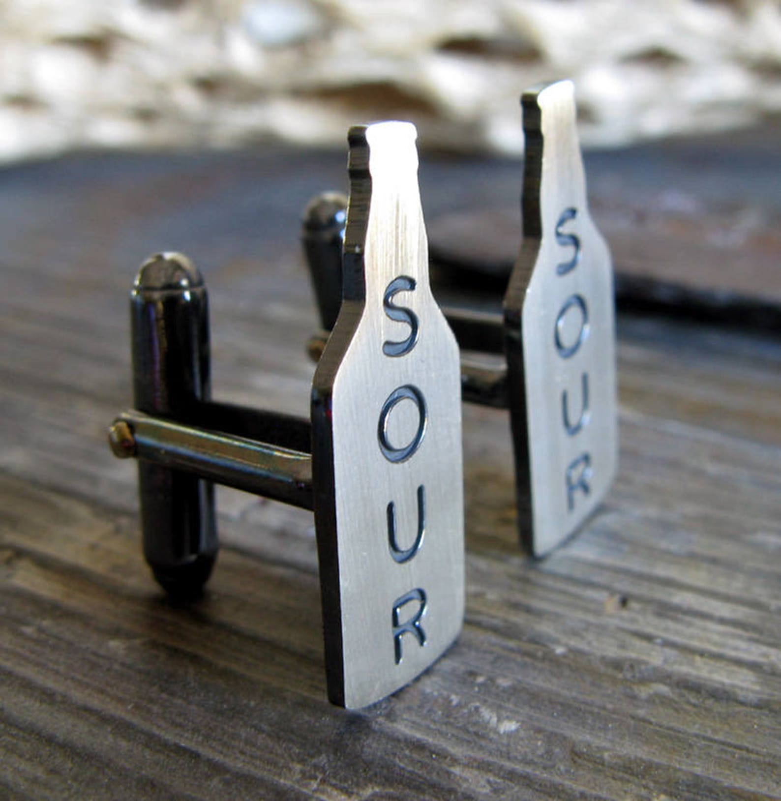 Craft Beer Sterling Silver Cuff Links You Choose Engraving - Etsy