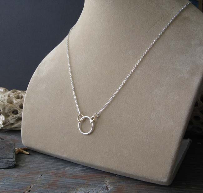 Simple Modern Sterling Silver and Gold Filled Geometric Necklace ...