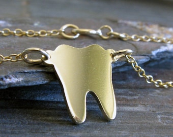Human tooth necklace | Etsy