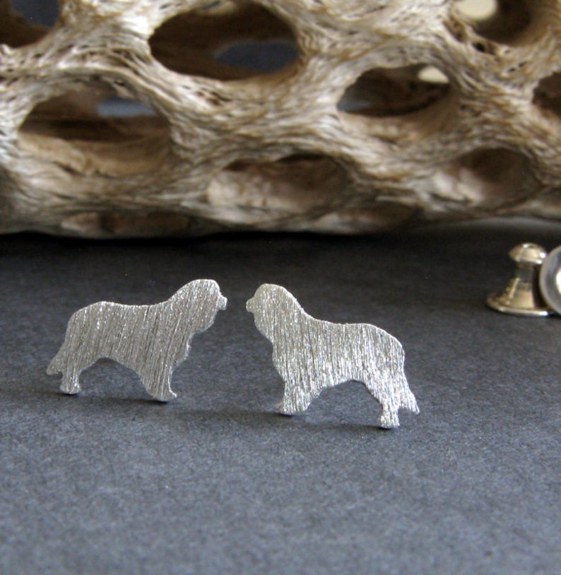 Cavalier King Charles Spaniel Dog Stud Earrings Handmade in Sterling ...