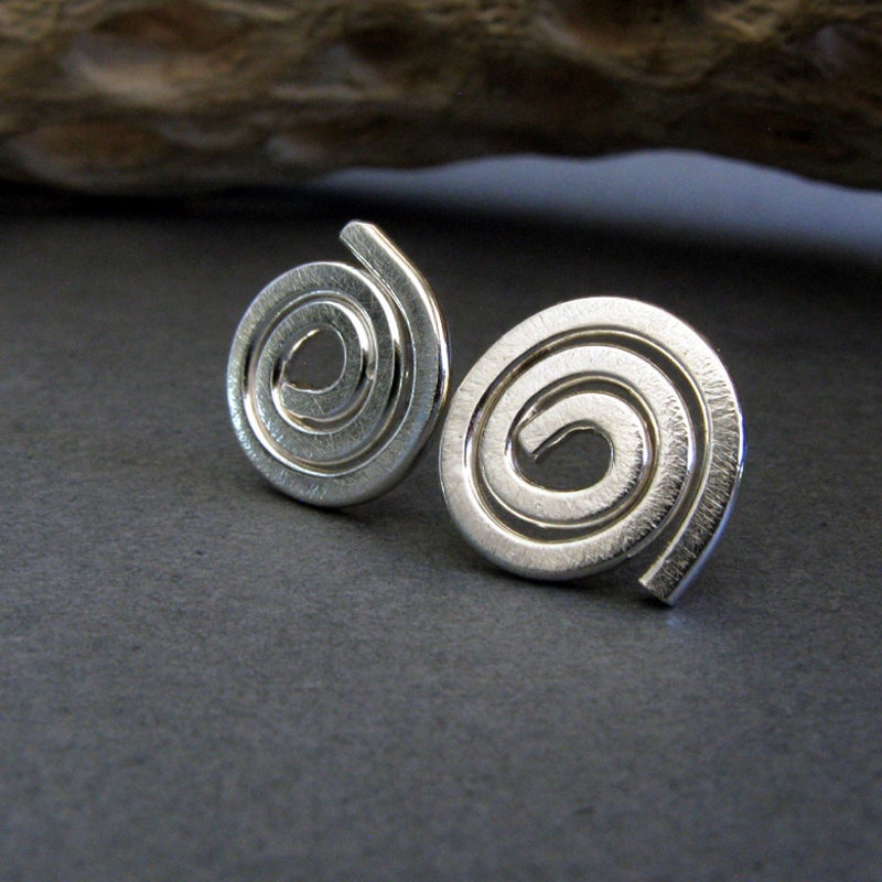 Swirl Earrings - Etsy