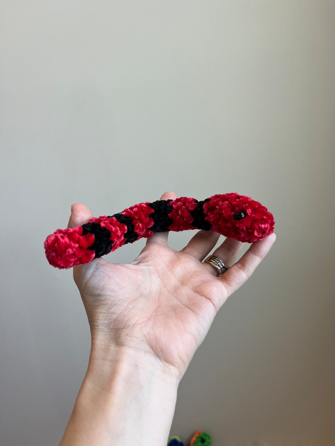 Mini Snake Plushie, Crochet Mini Snake, Crochet Snake, Crochet Animal ...